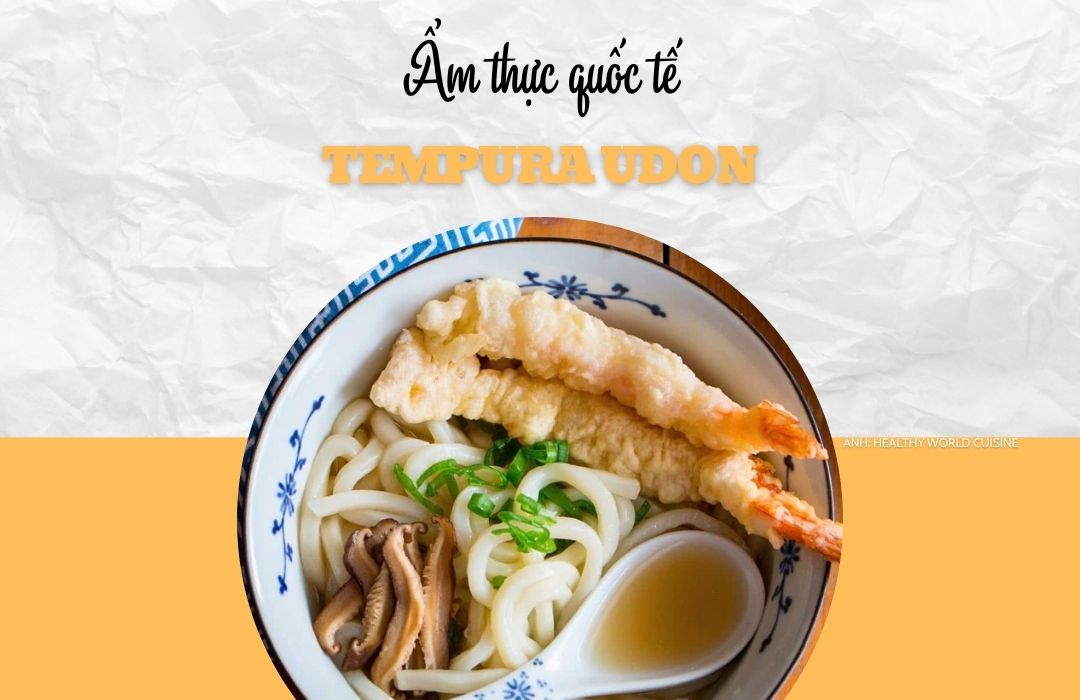 Thử vị ẩm thực Nhật Bản qua món tempura udon