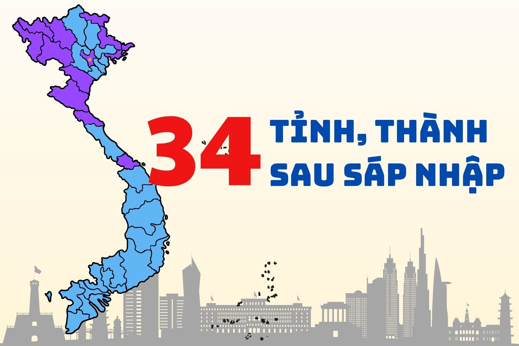 Diện mạo của 34 tỉnh, thành sau sáp nhập - Sài Gòn Tiếp Thị